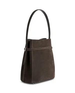 TOTEME Belted Suede Bucket Bag