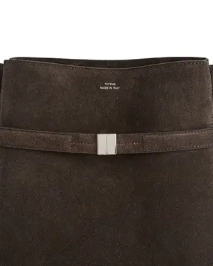 TOTEME Belted Suede Bucket Bag
