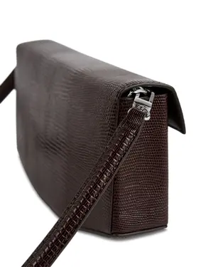 TOTEME Lizard Embossed Leather Top Handle Bag