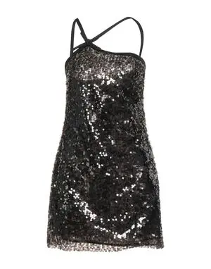 MSGM Mini Dress With Sequins And Bow Detail