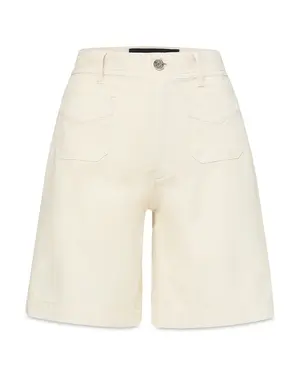 Veronica Beard Carter Tailored Shorts - Ecru