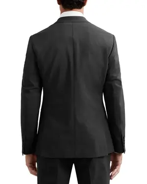 REISS Promise Single Breasted Two Button Notch Plain Weave Suit Jacket