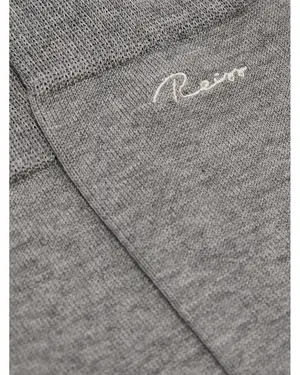 REISS Milo Logo Embroidered Crew Socks