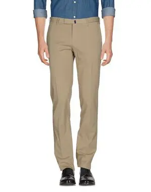 Incotex Taupe Cotton Elastane Twill Tailored Pants
