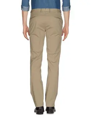 Incotex Taupe Cotton Elastane Twill Tailored Pants