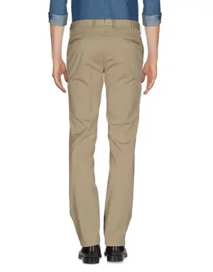 Incotex Taupe Cotton Elastane Twill Tailored Pants
