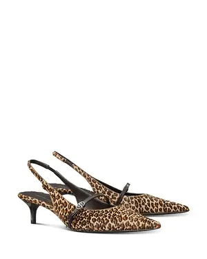 Tory Burch Double T Buckle Mary Jane Slingback Pumps