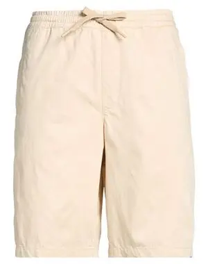 Armani Exchange Lyocell And Cotton Twill Shorts - Beige