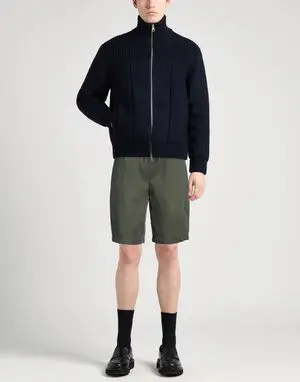 Armani Exchange Lyocell And Cotton Twill Shorts - Green