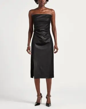 OTTOD'AME Strapless Midi Dress With Side Slit