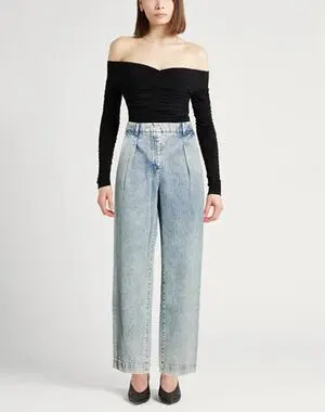 MOORER High Waisted Straight Leg Jeans