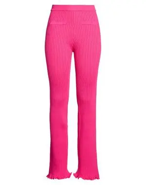 Rabanne Cotton Blend Ribbed Knit High-waisted Pants