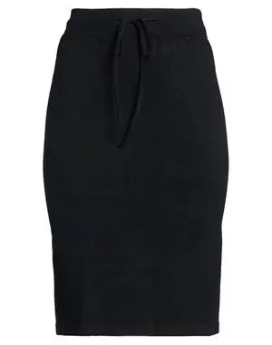 CASHMERE COMPANY Midi Wool And Cashmere Blend Pencil Skirt - Black
