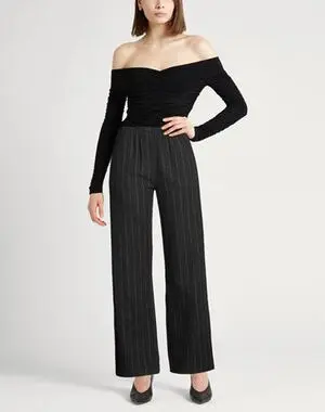 ALYSI Wide-leg Virgin Wool Pinstripe Pants
