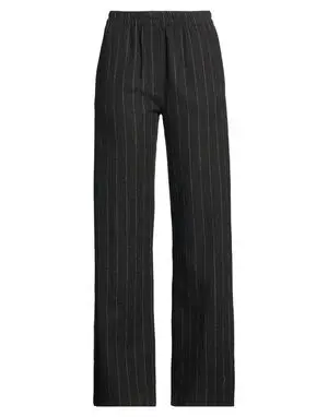ALYSI Wide-leg Virgin Wool Pinstripe Pants