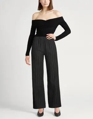 ALYSI Wide-leg Virgin Wool Pinstripe Pants