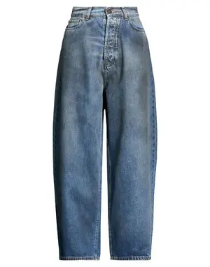 MYEM Baggy Fit High Waisted Faded Denim Jeans