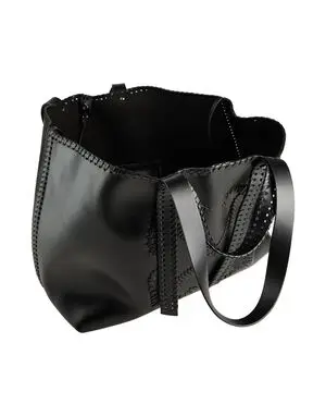 OFF-WHITE™ Leather Maxi Shopper Bag With Brand Logo