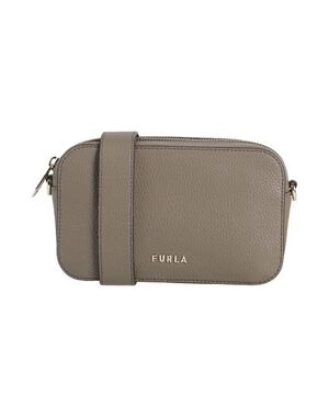 Furla Camera Bag In Pebbled Leather - Grey