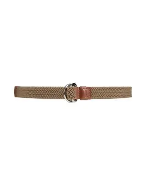 LIU •JO MAN Woven Textile Belt With Leather Trims