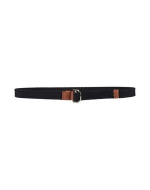 LIU •JO MAN Woven Belt With Leather Trims - Blue