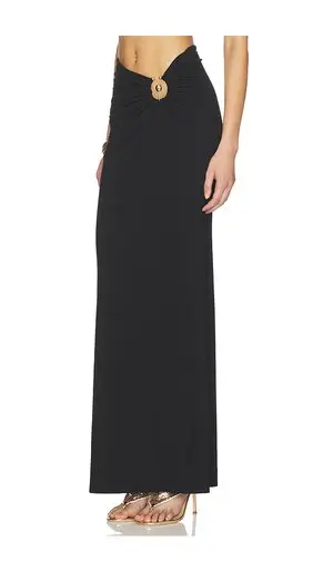 Superdown Clayre Maxi Skirt With Gold-tone Hardware