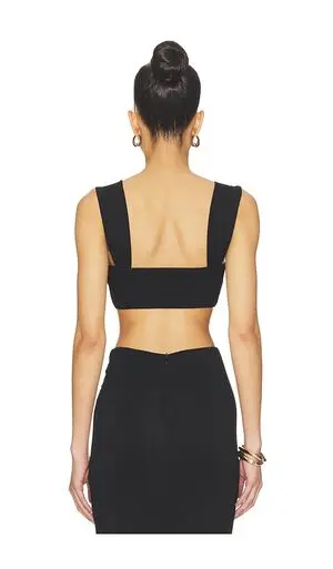 Superdown Clayre Cropped Top With Gold-tone Hardware