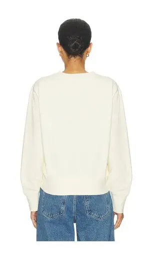ANINE BING Shrunken Sweatshirt "surfer" Graphic Crewneck