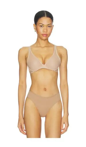 Natori True Zen Plunge T-shirt Bra - Buff