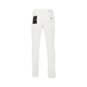 Emporio Armani J06 Stretch Canvas Slim Fit Pants - White