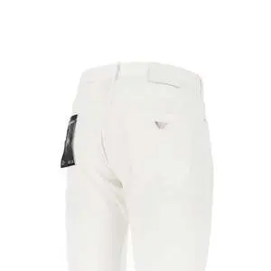 Emporio Armani J06 Stretch Canvas Slim Fit Pants - White