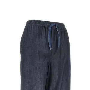 Emporio Armani Lightweight Stretch Denim Pants With Drawstring