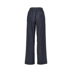 Emporio Armani Lightweight Stretch Denim Pants With Drawstring