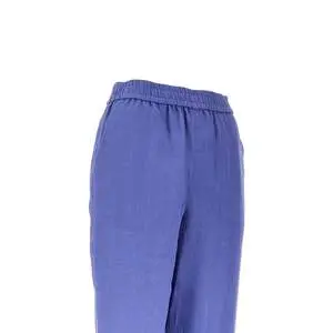 Emporio Armani Linen Pants With Elasticated Waist