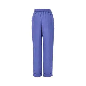 Emporio Armani Linen Pants With Elasticated Waist