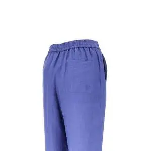 Emporio Armani Linen Pants With Elasticated Waist