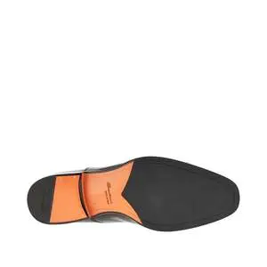 Santoni Spazzolato Leather Oxford Shoes