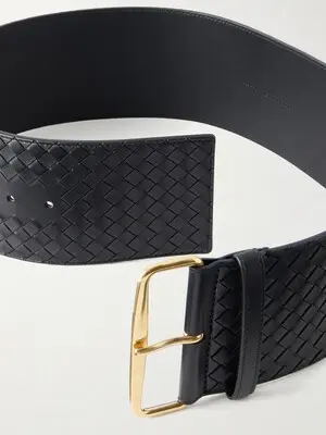 Bottega Veneta Alto Intrecciato Leather Belt