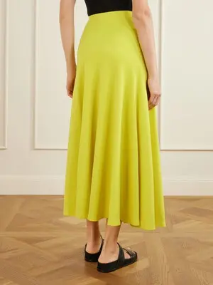 Gabriela Hearst Wool Maxi Skirt - Yellow