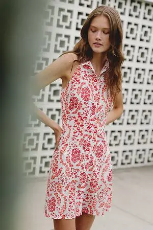 RO'S GARDEN Regina Cotton Mini Dress