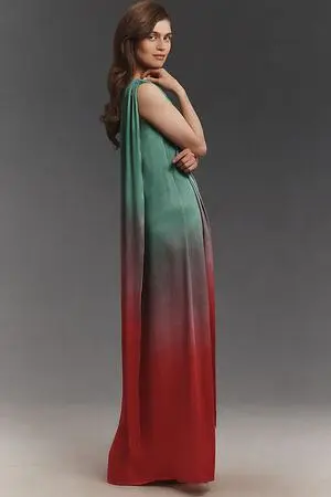 DIARRABLU Raya One-shoulder Maxi Dress - Pink Pattern