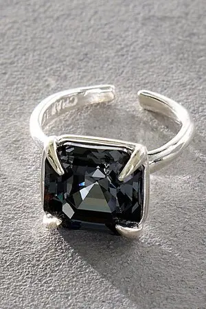 Chan Luu Sterling Square Crystal Toe Ring