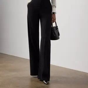 Ralph Lauren Dean Wool Gabardine Wide Leg Pants