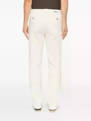 Kiton Logo-patch Straight-leg Trousers