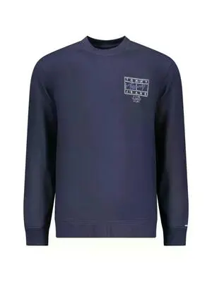 Tommy Hilfiger Logo-print Cotton Sweatshirt - Blue