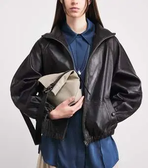 LEMAIRE Small Canvas Belted Tote Bag