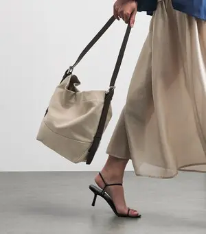LEMAIRE Small Canvas Belted Tote Bag