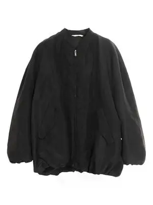 Valentino Garavani 2000s Silk Bomber Jacket - Black