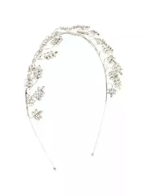 JENNIFER BEHR Crystal-embellished Leaf Headband