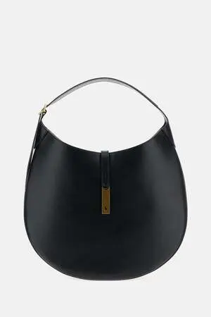 Polo Ralph Lauren Calf Leather Shoulder Bag - Black